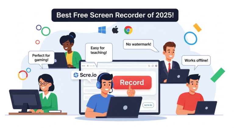 Scre.io: Best Free Screen Recorder 2026 (No Watermark)